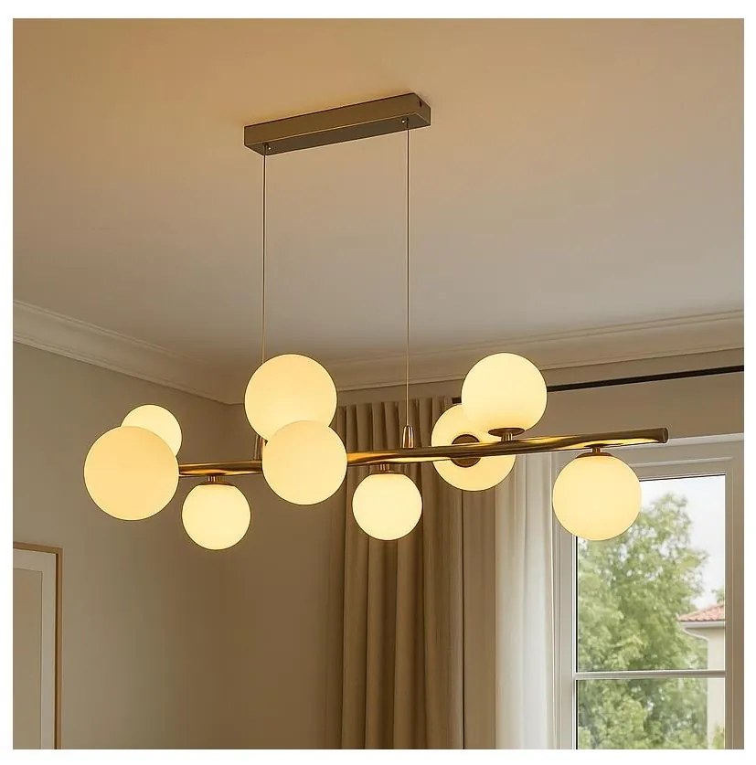 Brilagi - LED Lustr na lanku MILLA 10xG9/3W/230V lesklý chrom/bílá