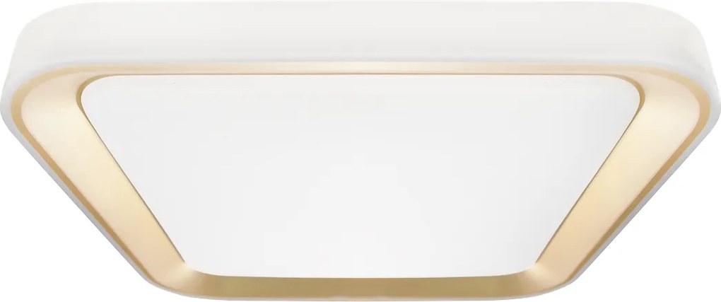 Stropní LED svítidlo Quadro, 1x LED 38w, 3000-6000k, g, s ovladačem