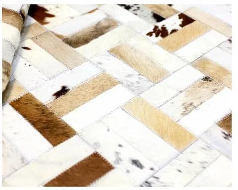 Luxusní koberec KŮŽE Typ1, patchwork, 170x240 cm