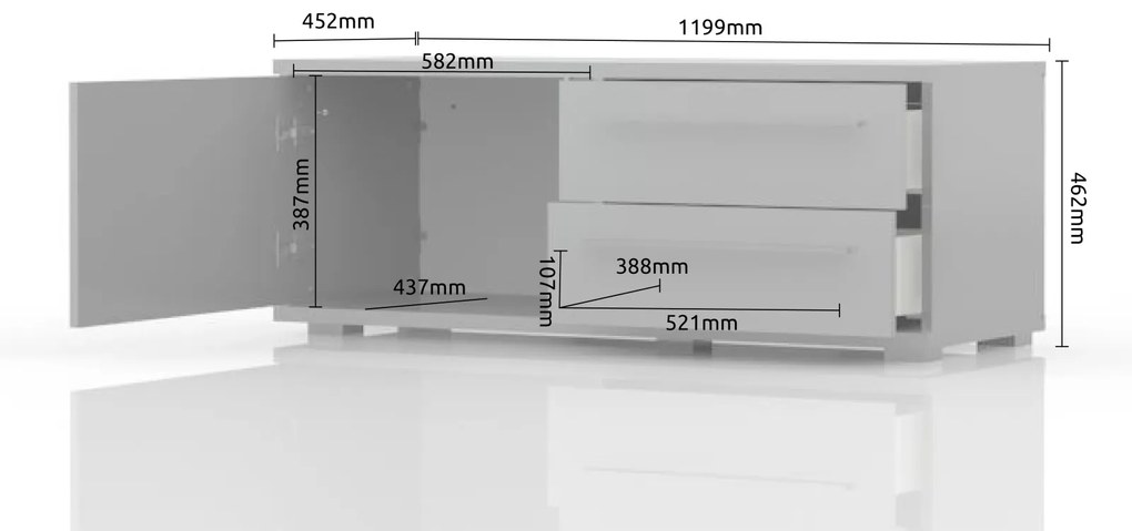 TV stolek 120 Tiana - béžová