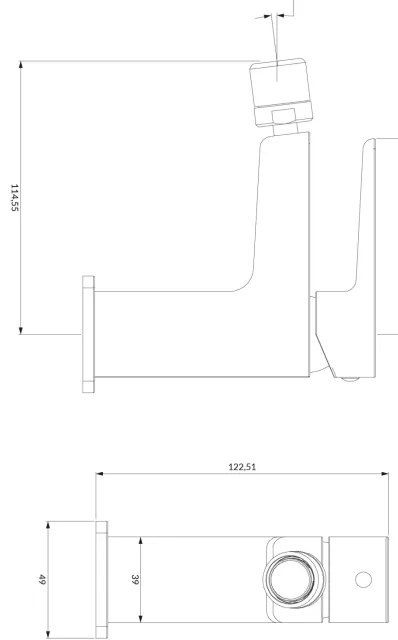 Omnires PARMA PM7420BL Bidetová baterie, matná černá - Omnires