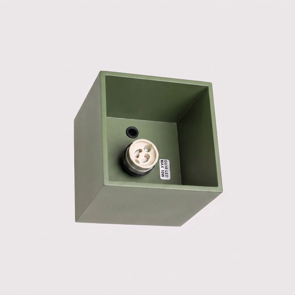 Sollux Lighting Stropní svítidlo QUAD 1 olivově zelené