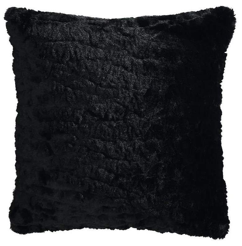 Dekorační polštář BANQUISE 45 x 45 cm, noir