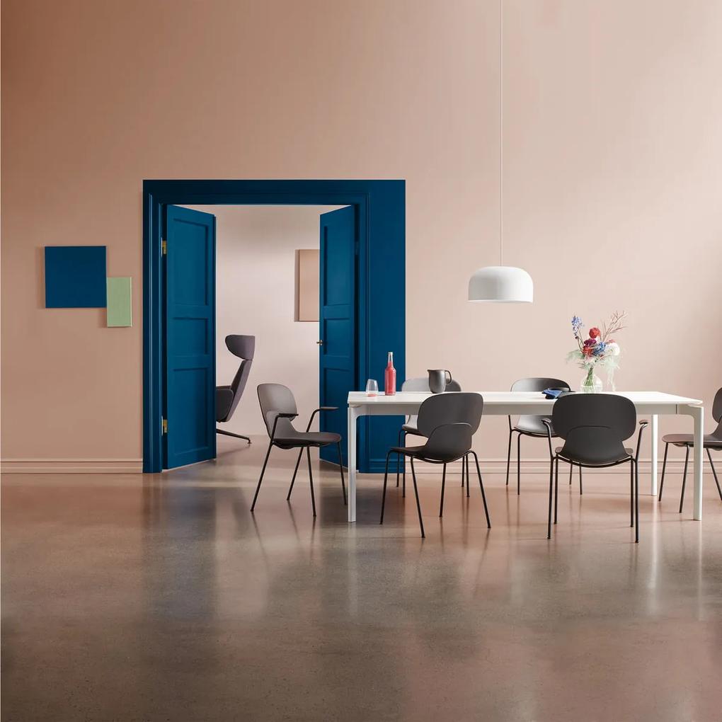 Stůl MORE, 100 x 220 cm, bílý laminát a bílá základna - Eva Solo