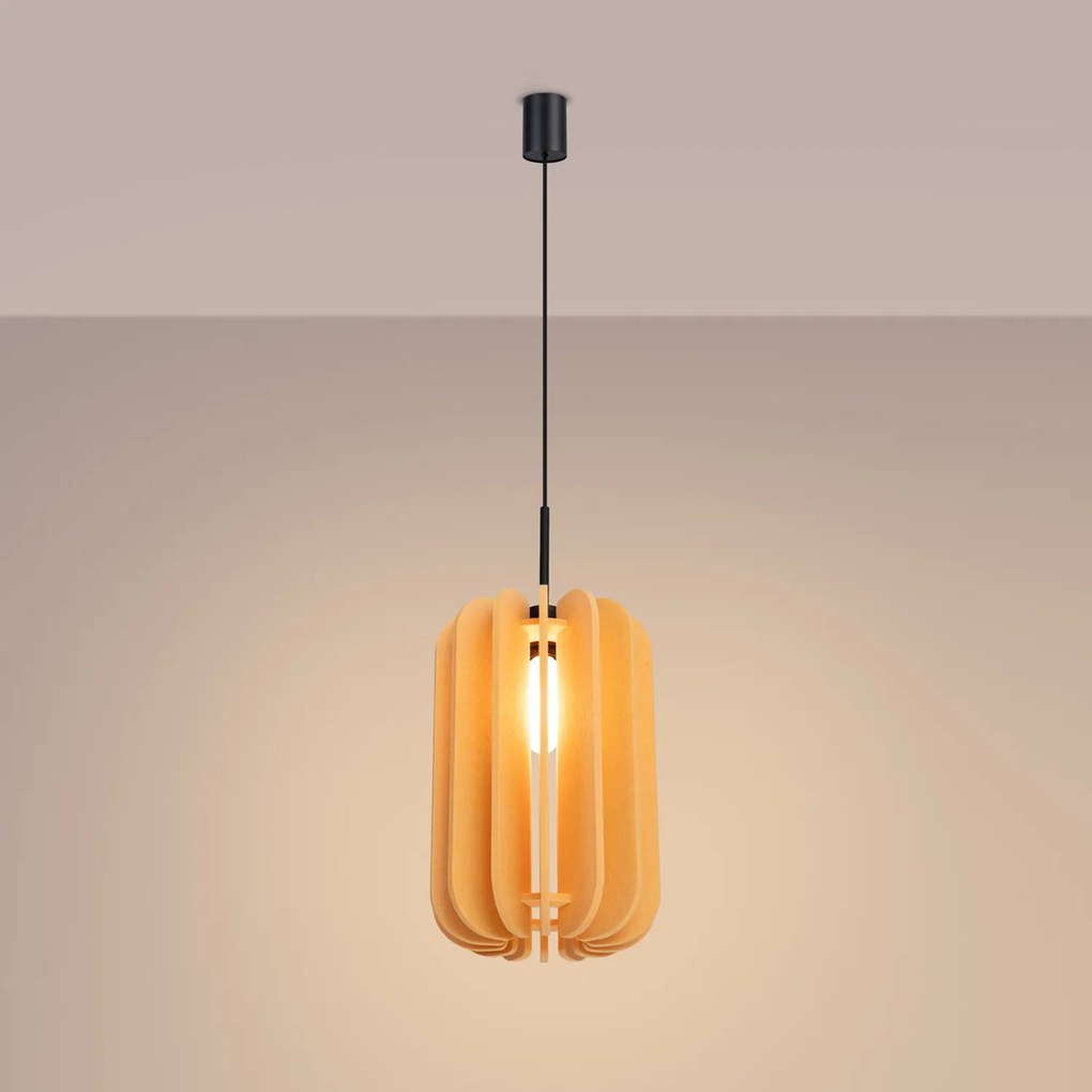 Sollux Lighting Závěsná lampa MULA 27 žlutá