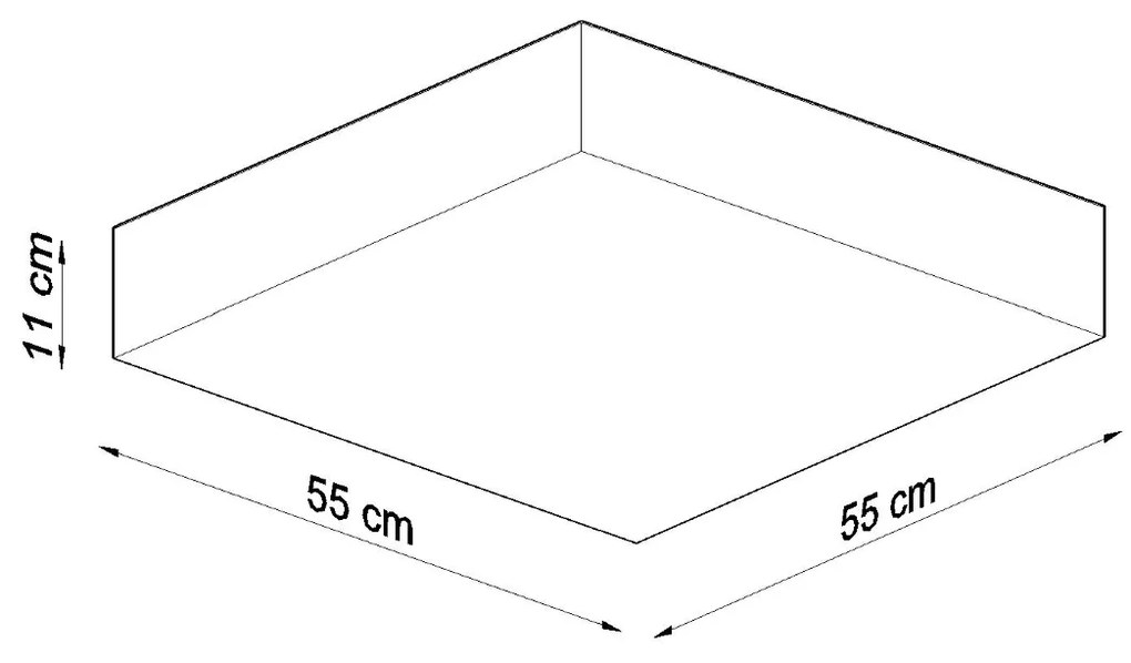 Sollux Lighting Stropní svítidlo HORUS 55 bílé