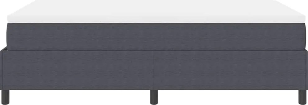 Postel s boxspringem Tmavě šedá a bílá 120 x 190 cm 3337453