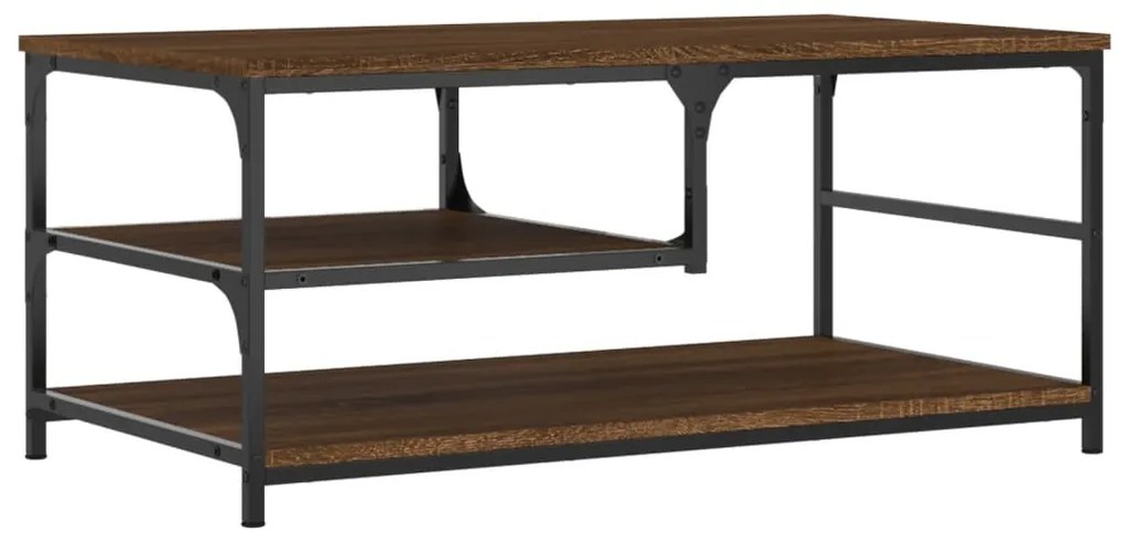 vidaXL Konferenční stolek hnědý dub 90 x 49 x 40 cm kompozitní dřevo