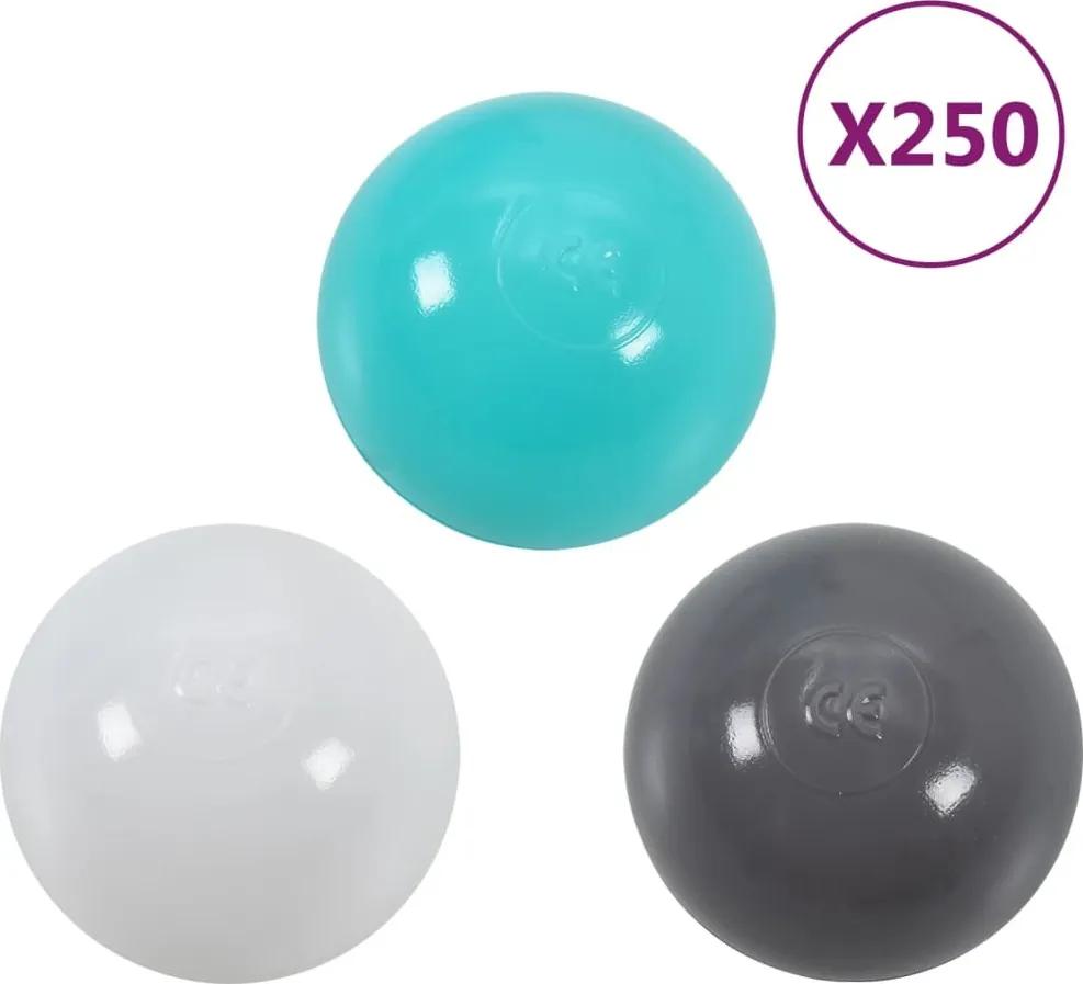 vidaXL Dětský stan na hraní s 250 míčky růžový 102 x 102 x 82 cm [3107725] Barva: Vícebarevné 1