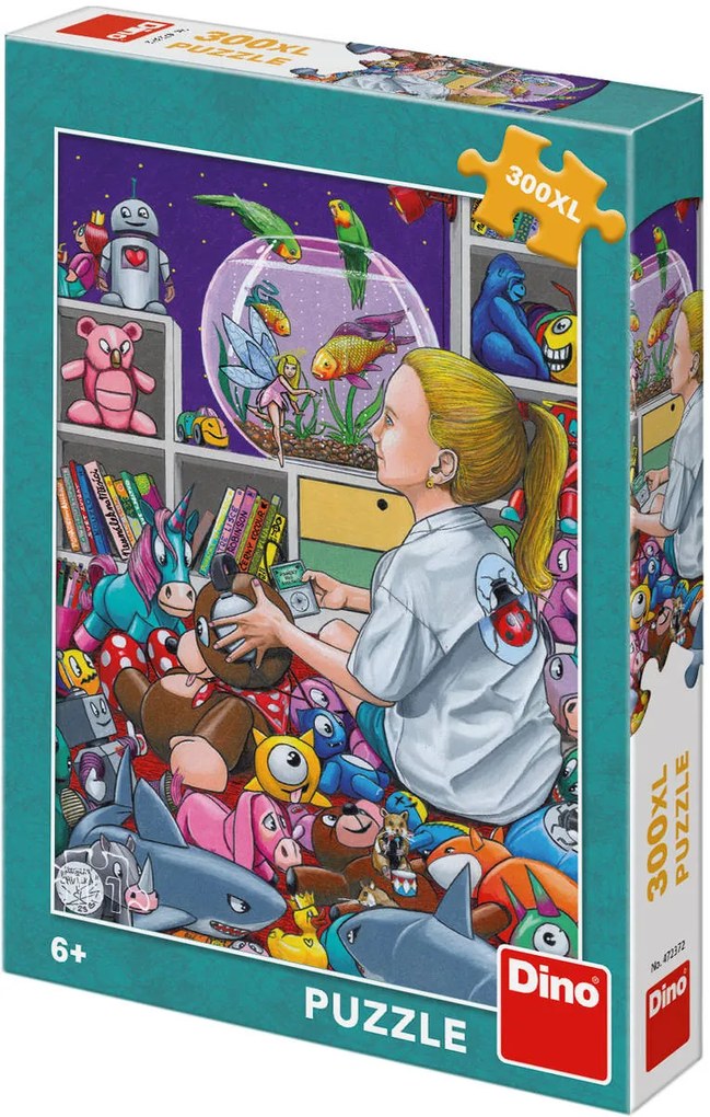 DINO Puzzle XL Pro Anežku 300 dílků 33x47cm skládačka dn472372