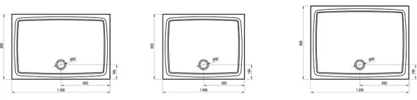 Ravak XA03G711010 - Sprchová vanička obdélníková GIGANT 90x120 cm bílá