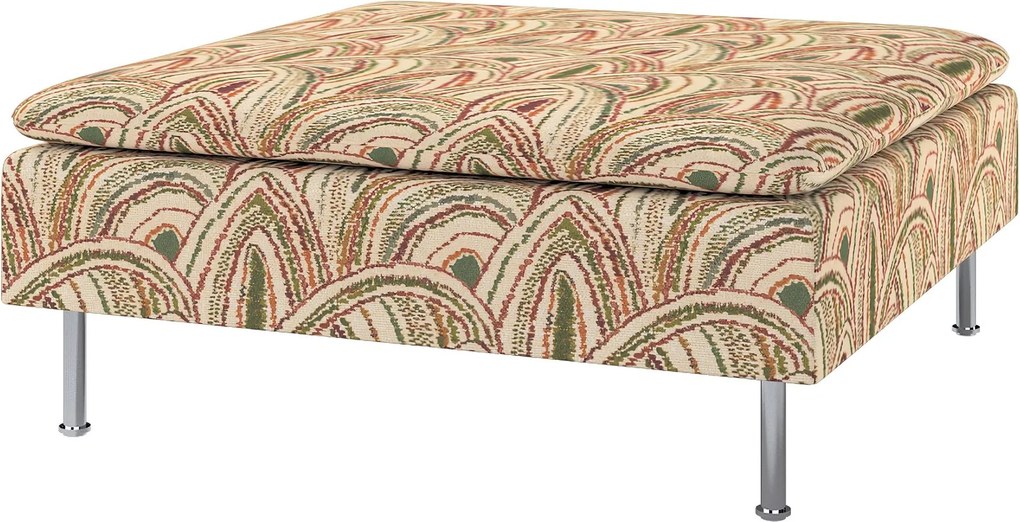 Potah na podnožku Söderhamn barva vícebarevná látka pletený vzor, vzorované