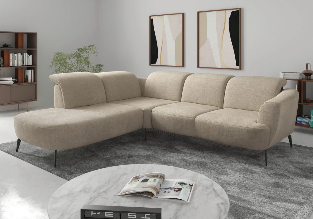XXXLutz ROHOVÁ SEDAČKA, textil, pískové barvy Sit & More - Sedací soupravy - 00014401851K