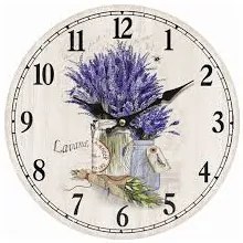 Hodiny nástěnné, lavender, 34 cm