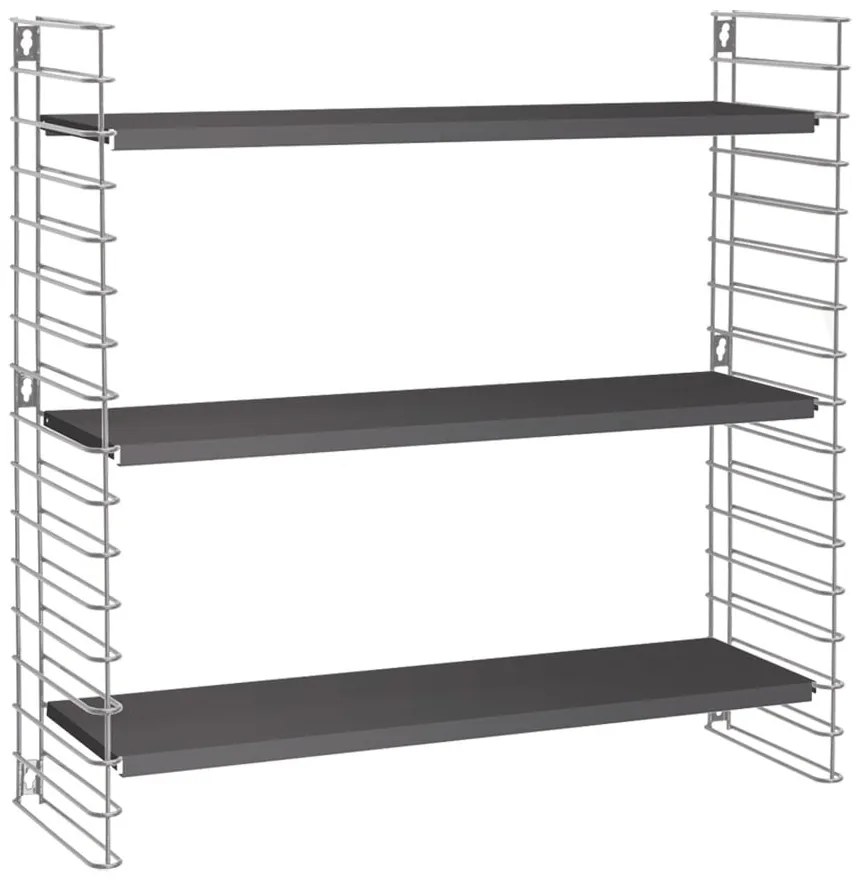 3patrový regál Metaltex Libro, šířka 70 cm
