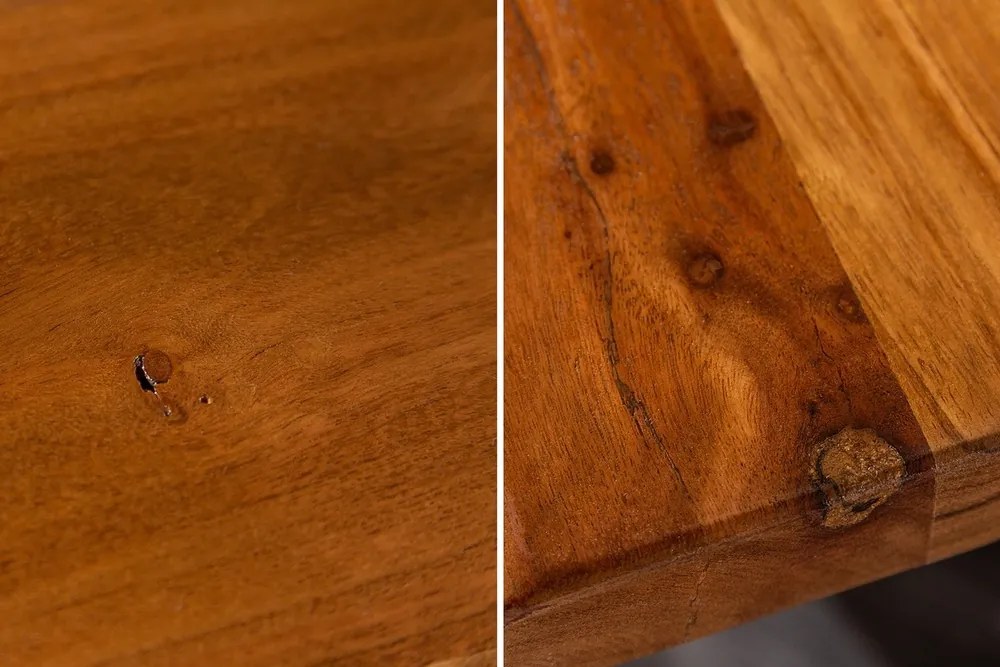 Designový konferenční stolek Massive, 110 cm, akácie  honey