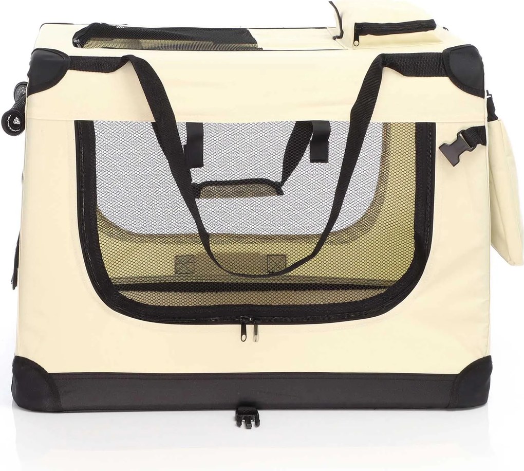 Přepravní box fudajo – 70 × 52 × 50 cm, béžová (64187)