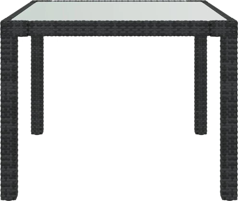 vidaXL 3dílný zahradní jídelní set s poduškami polyratan šedý [3094865] Barva: Černobílý