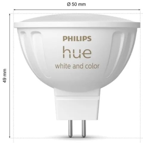 LED RGBW Stmívatelná žárovka Philips Hue WACA GU5,3/MR16/6,3W/12V 2000-6500K