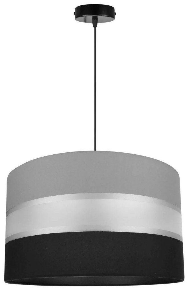 Závěsné svítidlo Elegance, 1x textilní stínítko (výběr ze 3 barev - kombinace 2 barev), (výběr ze 3 barev konstrukce), (fi 35cm)