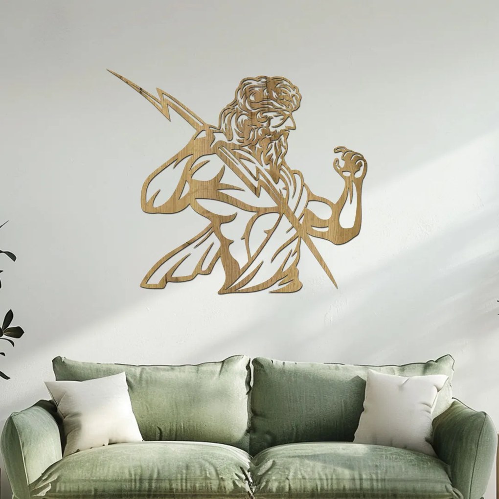dřevo života Dřevěná dekorace ZEUS Rozměry (cm): 80x70, Zvolte barvu dekoru: Dub zlatý