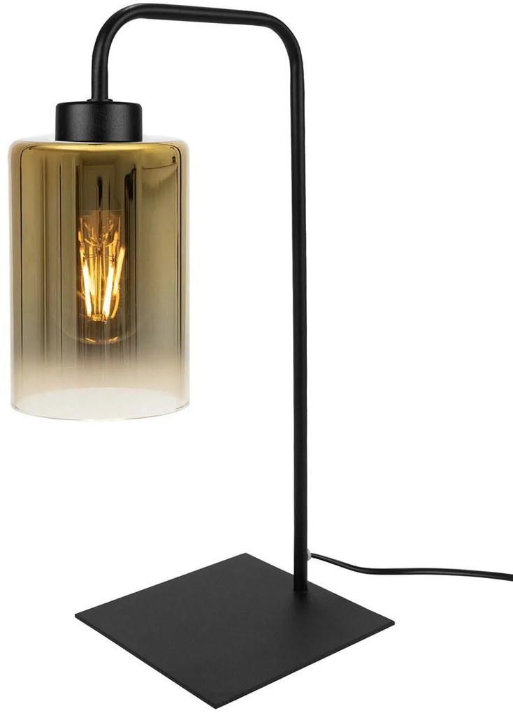 Stolní lampa HELLA, 1x skleněné stínítko (výběr ze 3 barev)