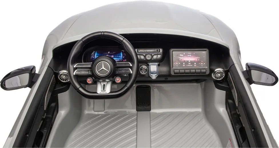 LEAN CARS Elektrické autíčko Mercedes GT63 AMG DK-GT63 24V LCD lakované světle šedé