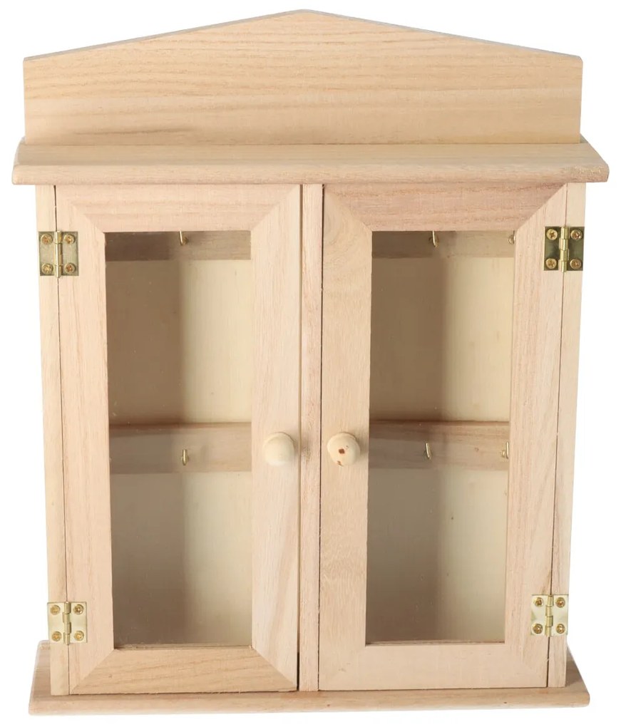 Dřevobox Dřevěná skříňka na klíče - 27 x 21 x 6,5 cm