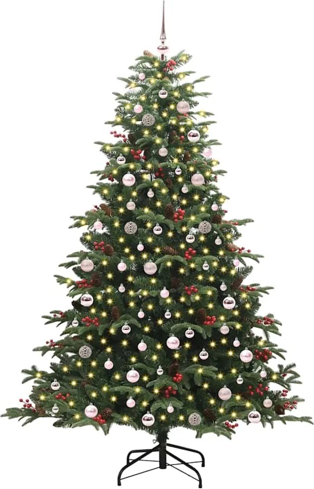 Umělý vánoční stromeček Zelená 240 cm PVC, kov a plast 3395570