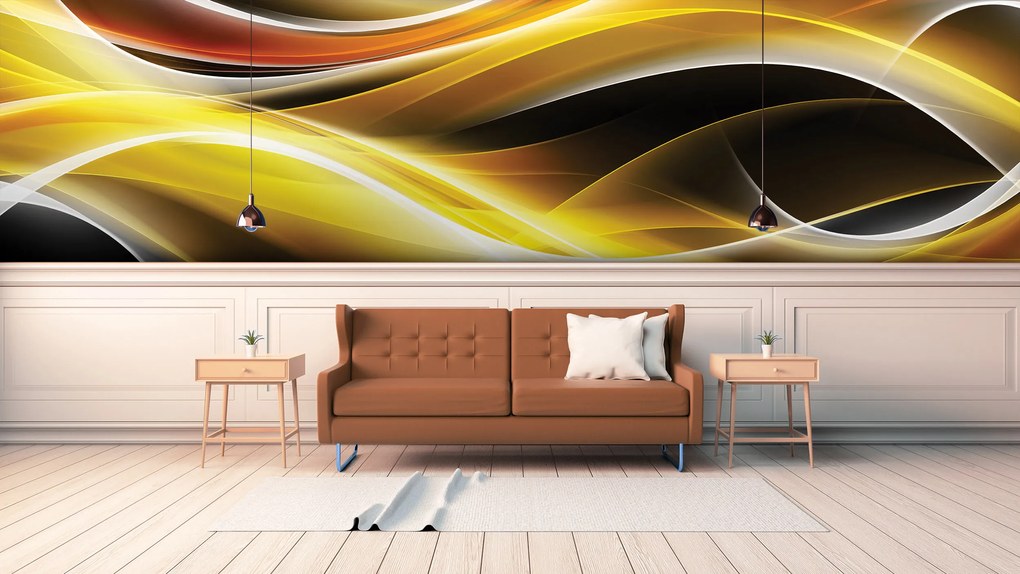Malvis Abstraktní tapeta barevné vlny Vel. (šířka x výška): 144 x 105 cm