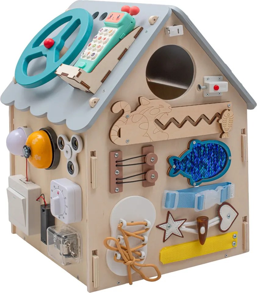 Activity Board Domeček LED Montessori Baby Mix
