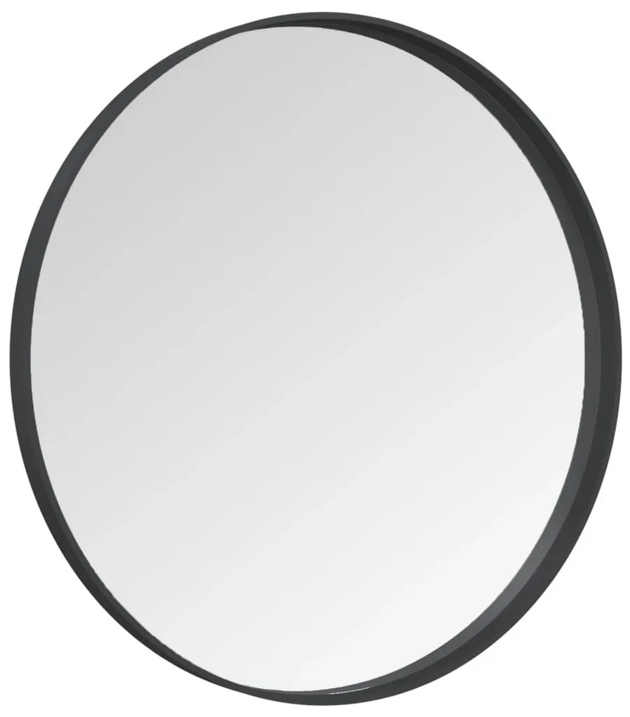 Nástěnné zrcadlo černé 60 cm - Default Title