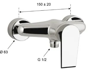 Sapho - Sprchová baterie KAI matná černá