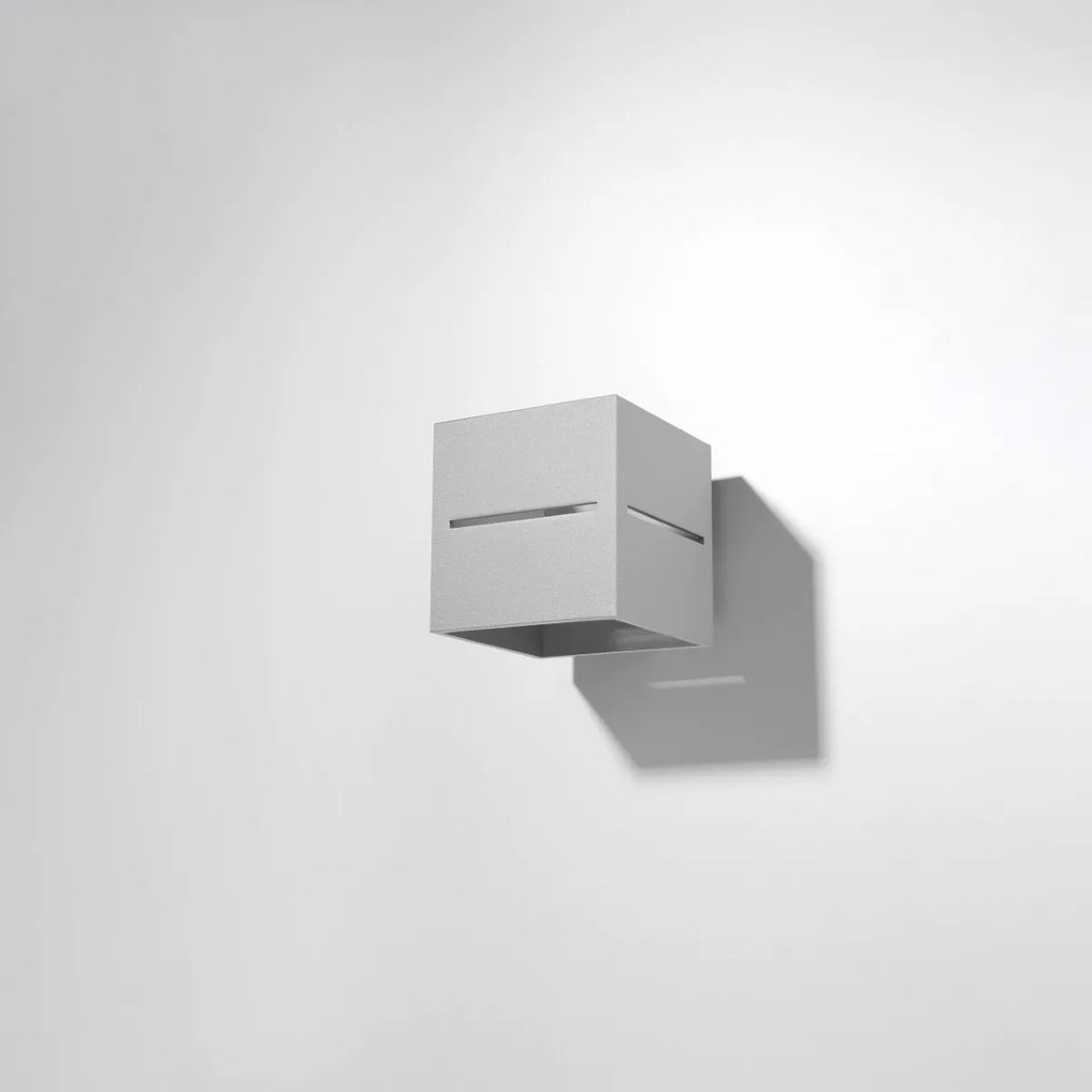 Sollux Lighting Nástěnné svítidlo LOBO šedé