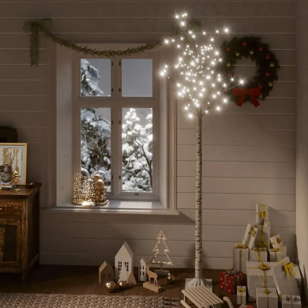 328685 vidaXL Vánoční strom 200 studených bílých LED 2,2 m vrba dovnitř i ven
