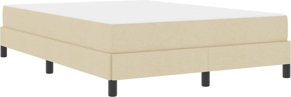 Postel s boxspringem Krémová 140 x 200 cm textil 3398498