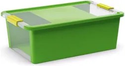 Úložný Bi box M, plastový 26 litrů průhledná/zelená