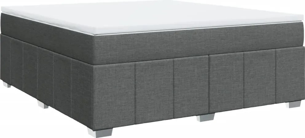 Box spring postel s matrací tmavě šedá 180x200 cm textil 3285492