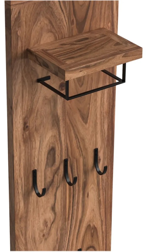 furniture-nabytek.cz - Masivní šatní panel Sidora light z akáciového dřeva, lakovaný, hnědý