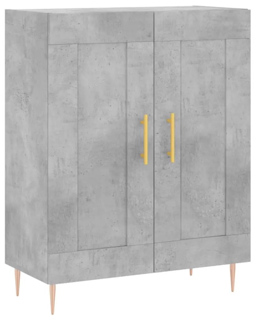 Skříň highboard betonově šedá 69,5x34x180 cm kompozitní dřevo,  3195783