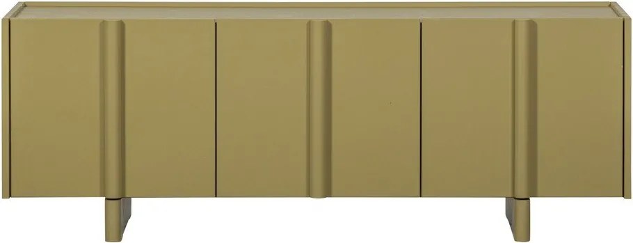 Zelený TV stolek z borovicového dřeva 152x53x46 cm Basu – WOOOD