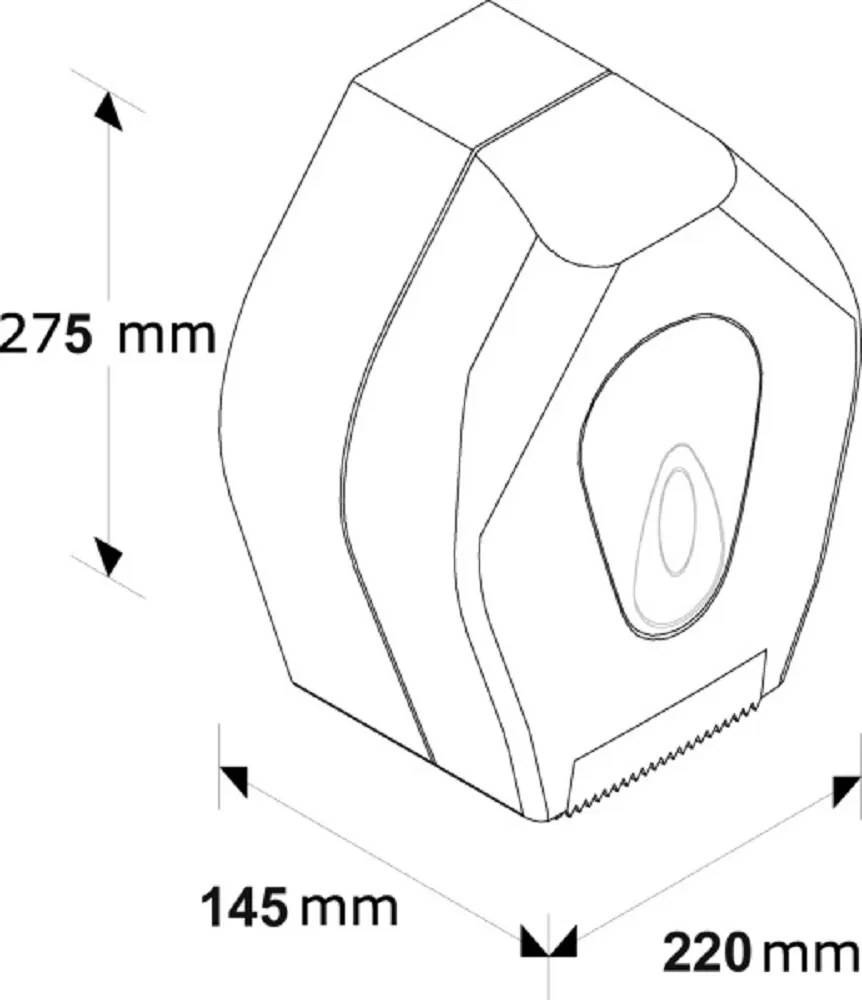 Merida TOP MINI - zásobník na toaletní papír JUMBO 190, bílý
