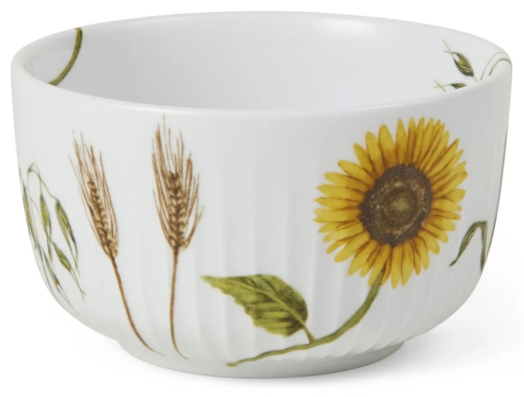 KÄHLER Porcelánová miska Hammershøi Summer Sunflower 12 cm, žlutá barva, porcelán