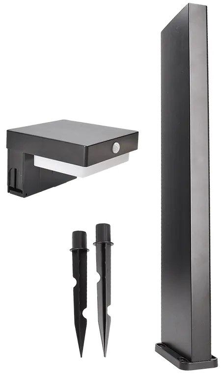 Solight LED solární sloupkové osvětlení Palermo, 5W, 400lm, 3000K