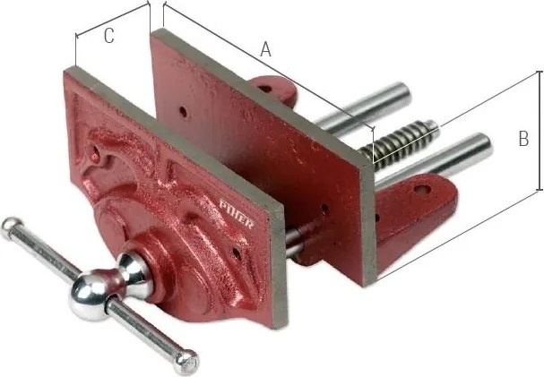 Piher - truhlářský svěrák na ponk 17,5 cm