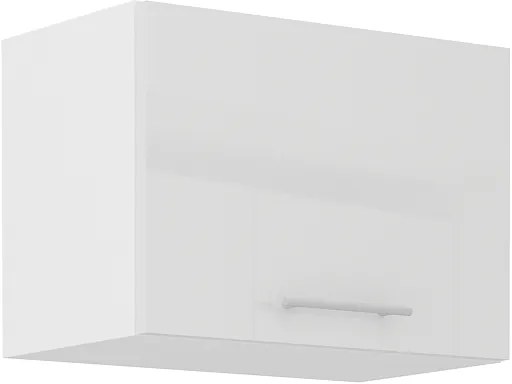 STL 50 cm skříňka horní jednodveřová (otevírání nahoru)  LARA Barevné provedení: Bílá / Cappucino lesk