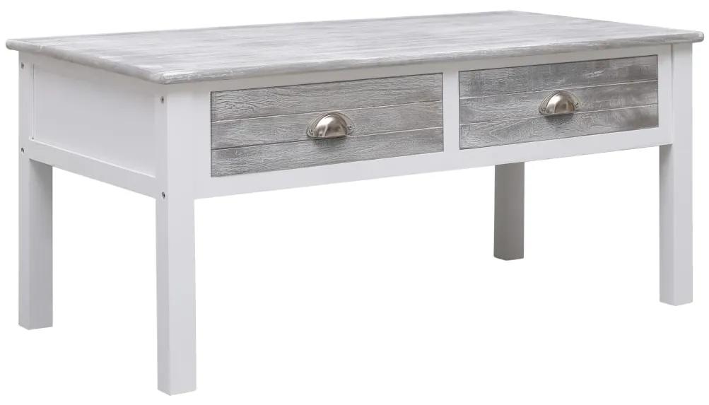 284133 vidaXL Konferenční stolek šedý 100 x 50 x 45 cm dřevo