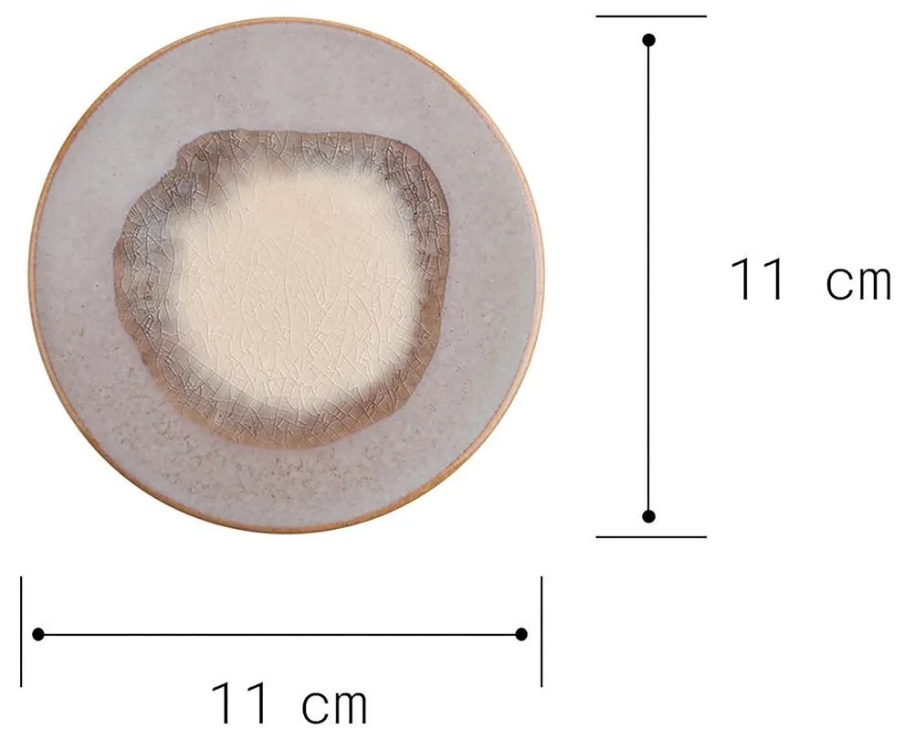 COSMOS Podtácek 11 cm - sv. šedá