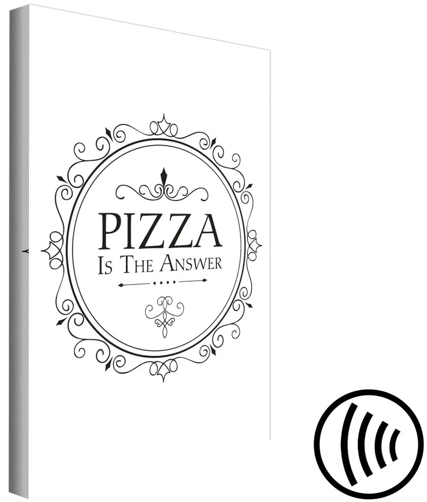 Obraz Pizza je odpověď (1-panel) vertikální