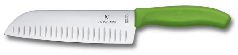 VICTORINOX Swiss Classic nůž Santoku 17cm zelený